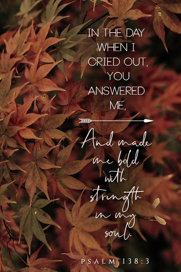 Psalm 138 3 Photos With Gods Word
