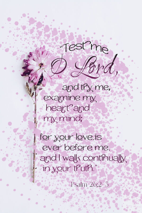 Psalm 26 2 3 Photos With Gods Word