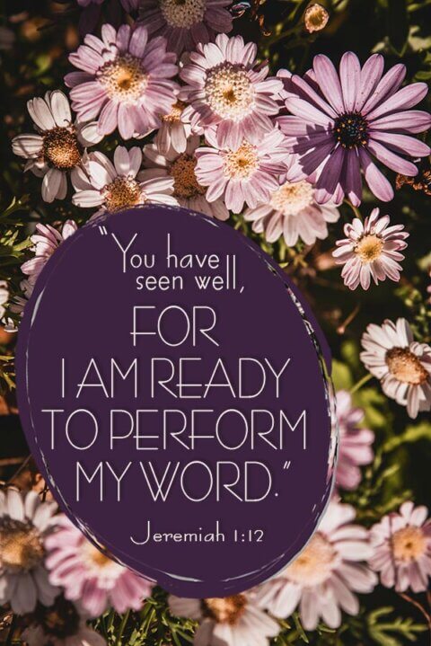 Jeremiah 1:12 | Photos with Gods Word