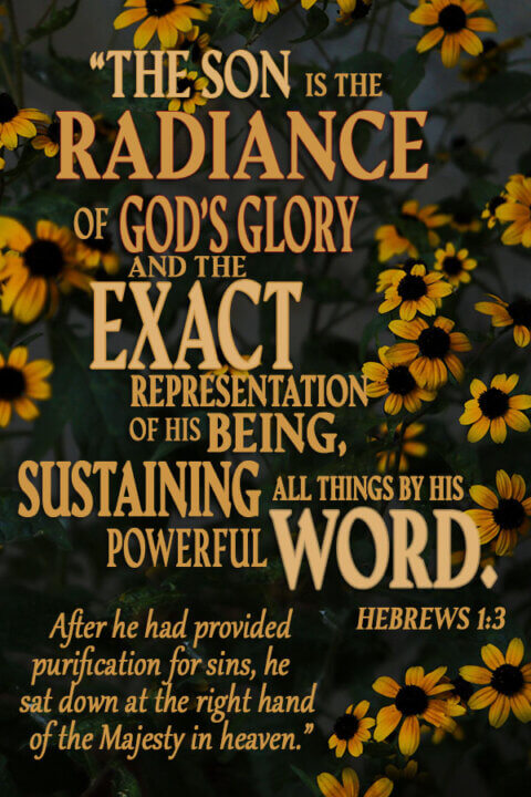 Hebrews 1:3 | Photos with Gods Word